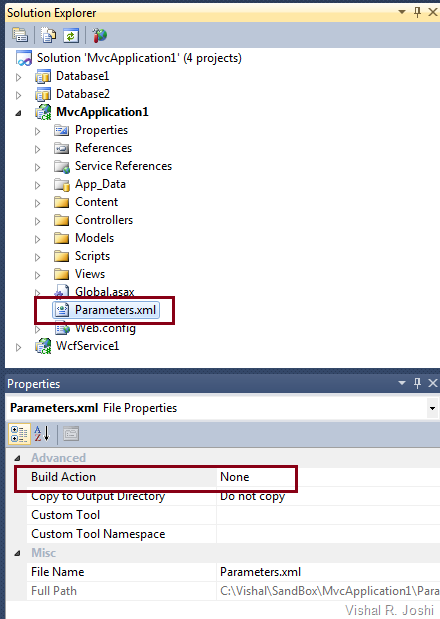 Vishal Joshi's Tangent: Web Deploy Parameterization in Action